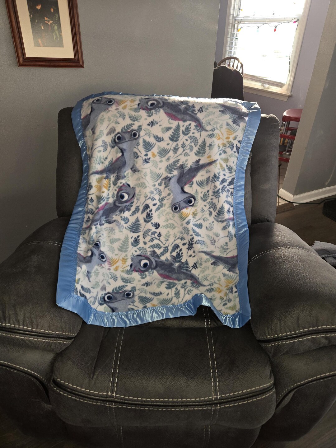 Bruni the Lizard From Frozen, Infant XL Crib Fleece Blanket With a ...