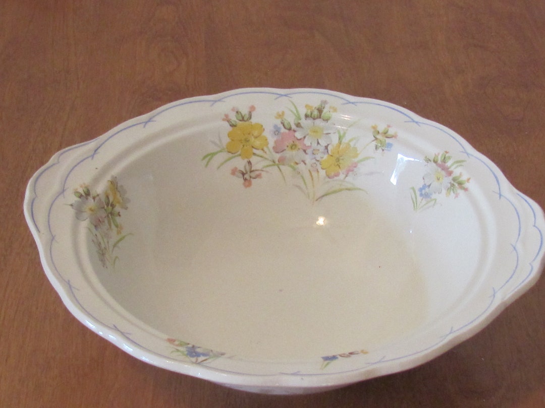 Vintage Grindley Lilac Creampetal Round Serving Bowl by Grindley of ...