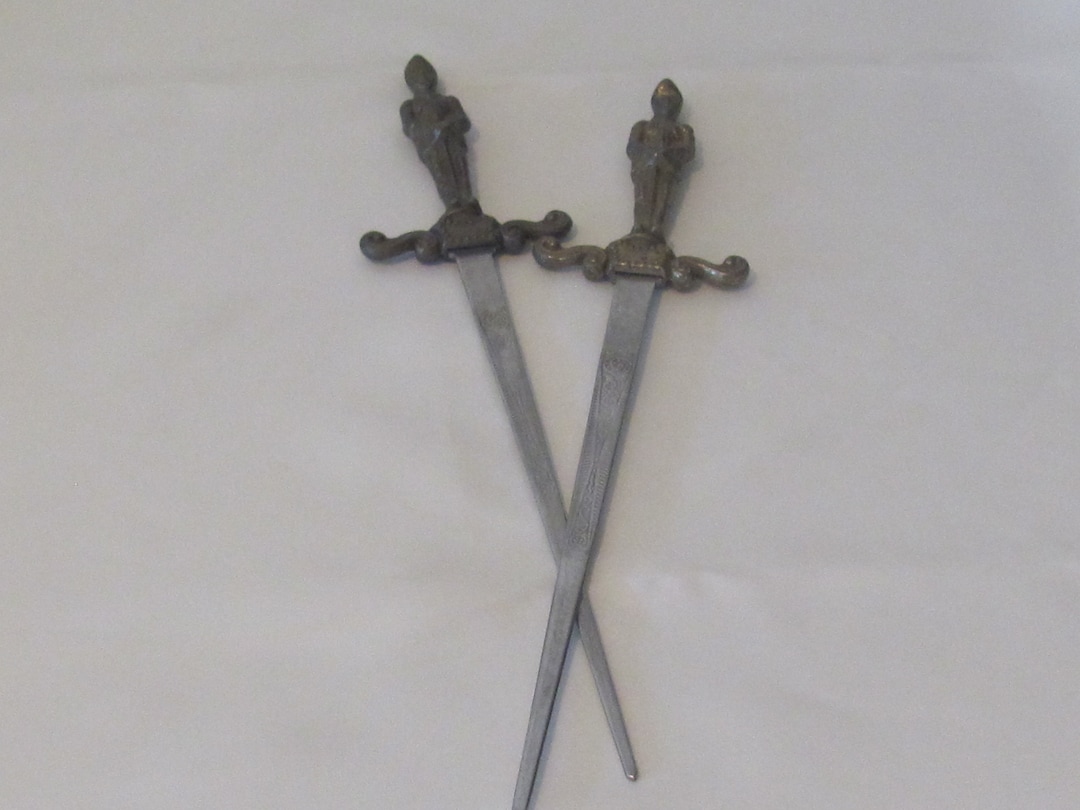 Vintage Medieval Mini Sword Letter Opener, Ornate Letter Opener ...