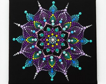 Dot Mandala Canvas | Etsy