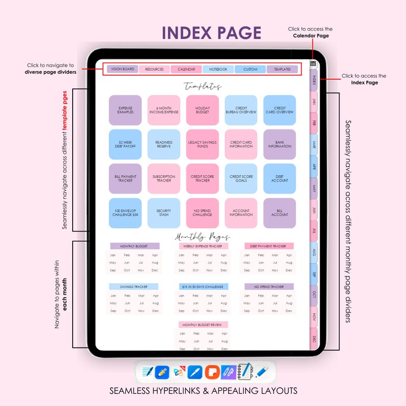 Digital 2025 Finance Budget Planner, Instant Download Undated Weekly ...