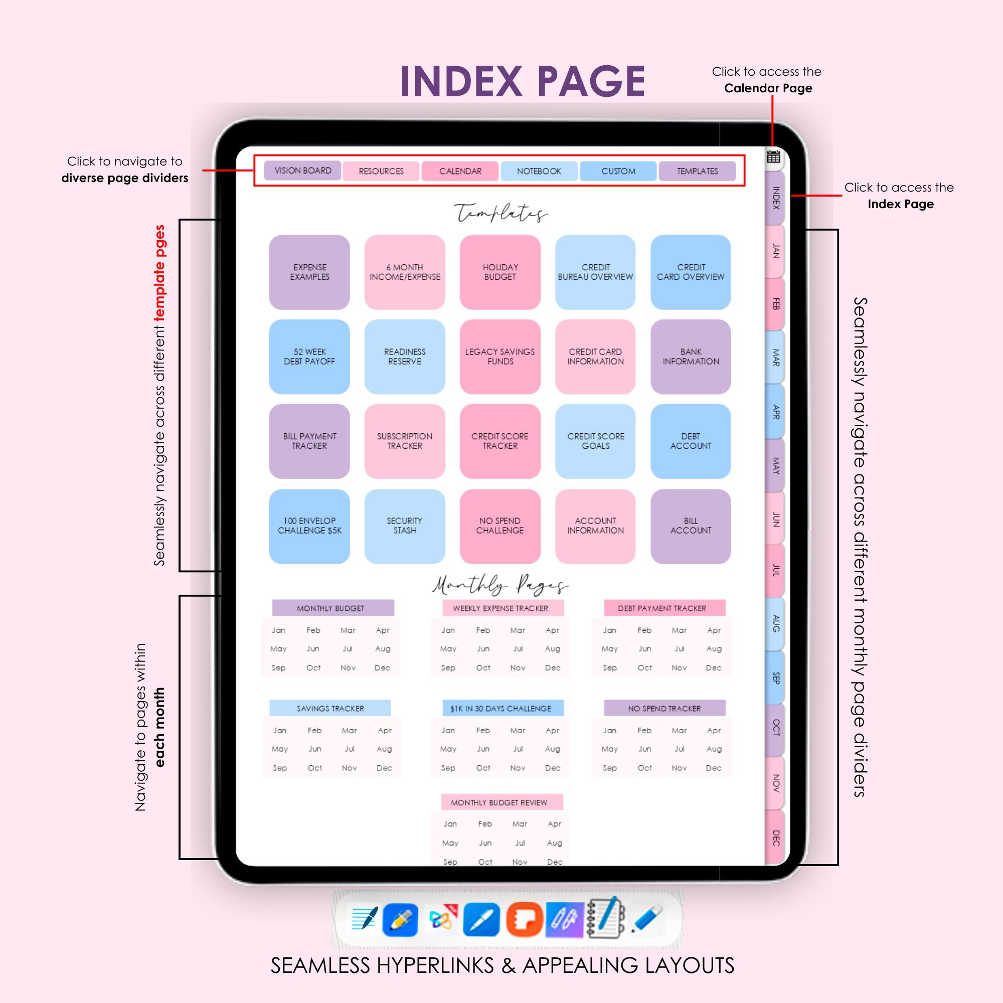 Digital 2025 Finance Budget Planner, Instant Download Undated Weekly ...