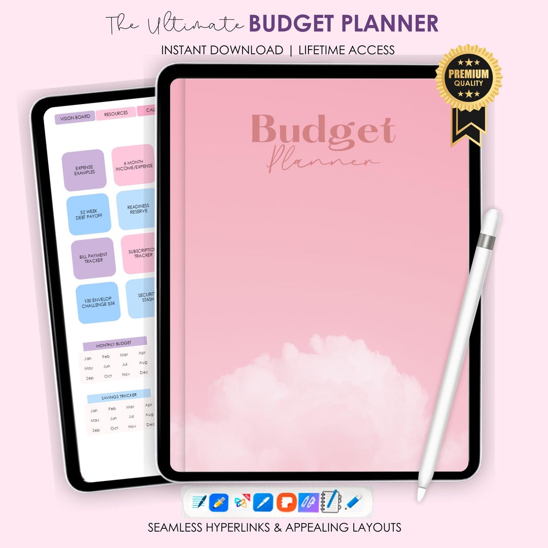 Digital 2025 Finance Budget Planner, Instant Download Undated Weekly ...