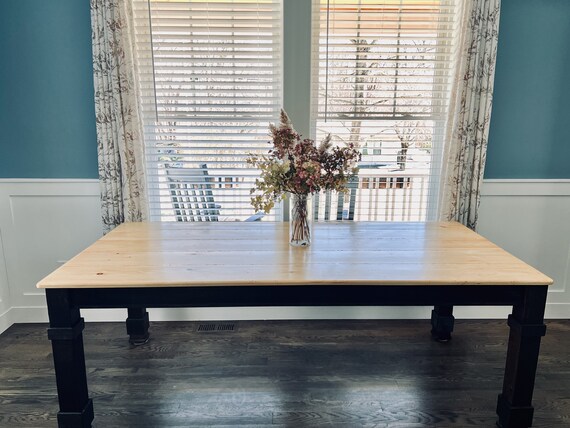 Rustic Custom Built New Farmhouse Table - Etsy