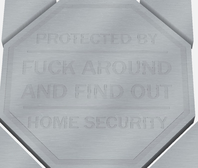 Security Sign Files Carbide Create and SVG Files for CNC - Etsy