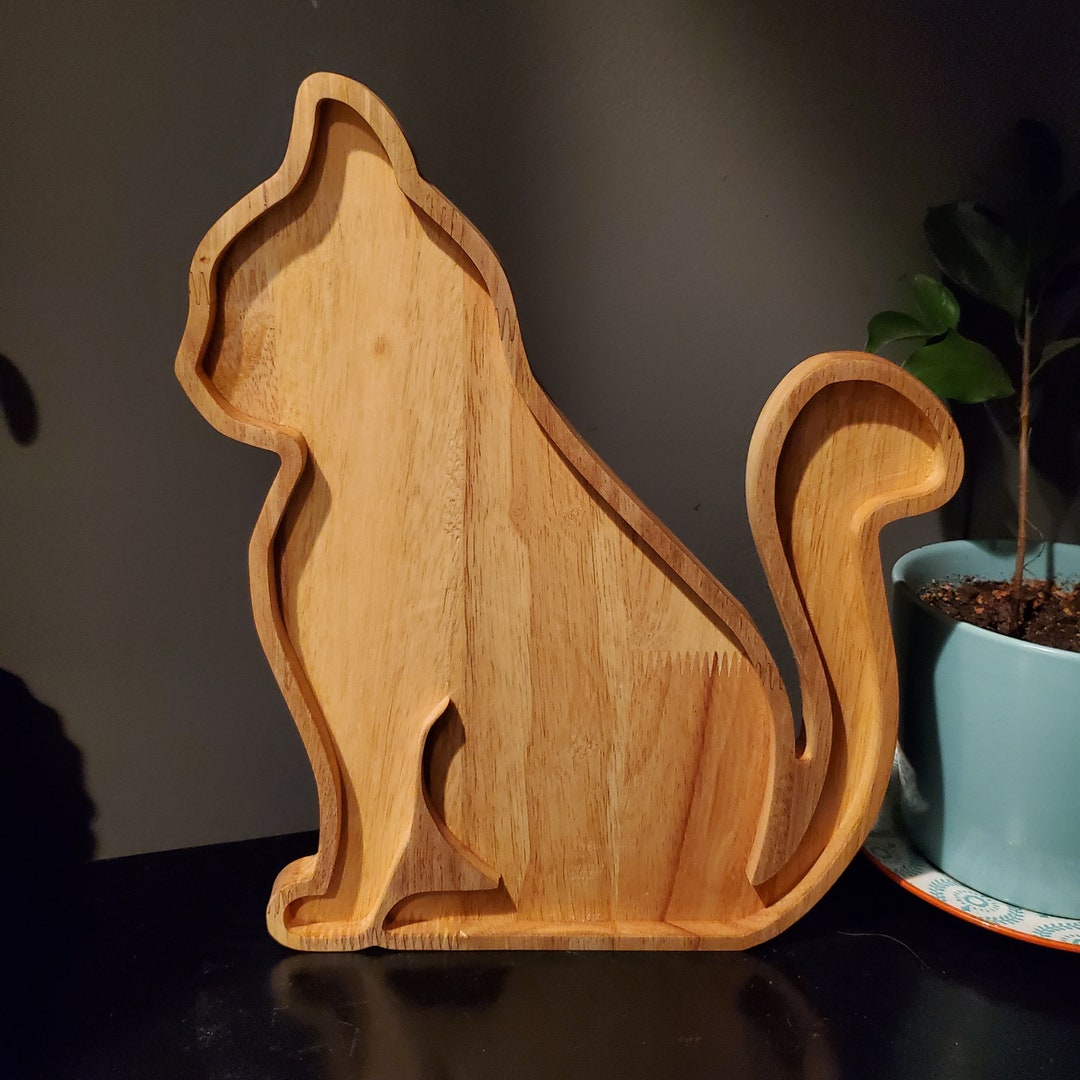 Cat Serving Catchall Tray Files, Carbide Create and SVG Files for CNC ...