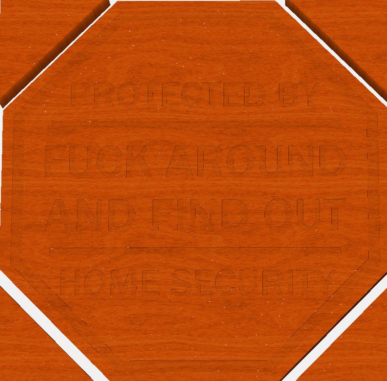 Security Sign Files Carbide Create and SVG Files for CNC - Etsy