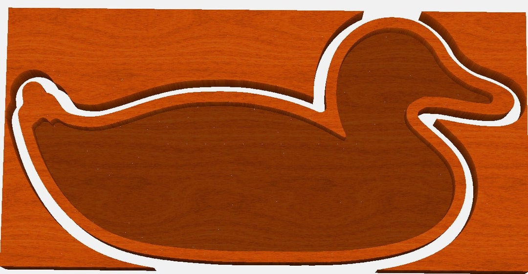 Duck Catchall Tray Files SVG and Carbide Create Files for CNC - Etsy