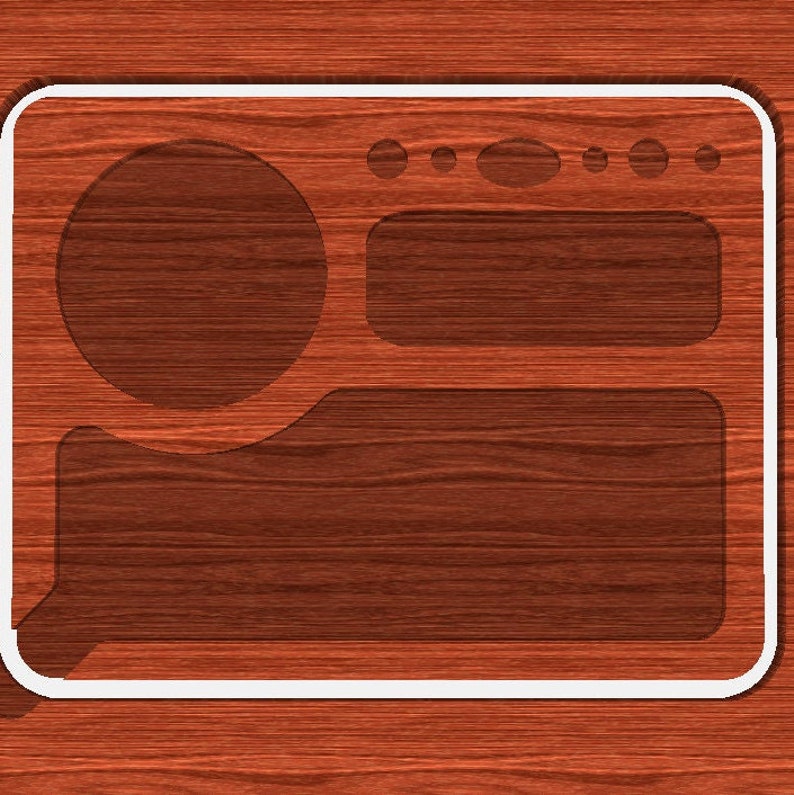 Rolling Tray 9x7 Files Custom Highly Detailed SVG and Carbide - Etsy