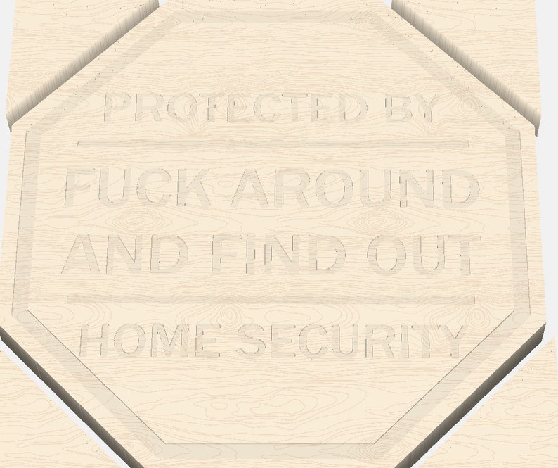 Security Sign Files Carbide Create and SVG Files for CNC - Etsy