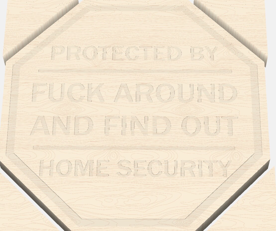 Security Sign Files Carbide Create and SVG Files for CNC - Etsy