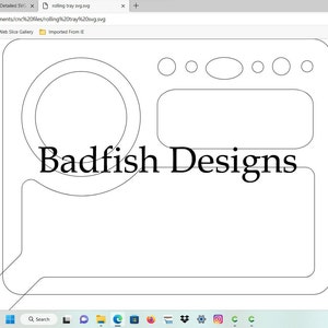 Rolling Tray 9x7 Files Custom Highly Detailed SVG and Carbide - Etsy