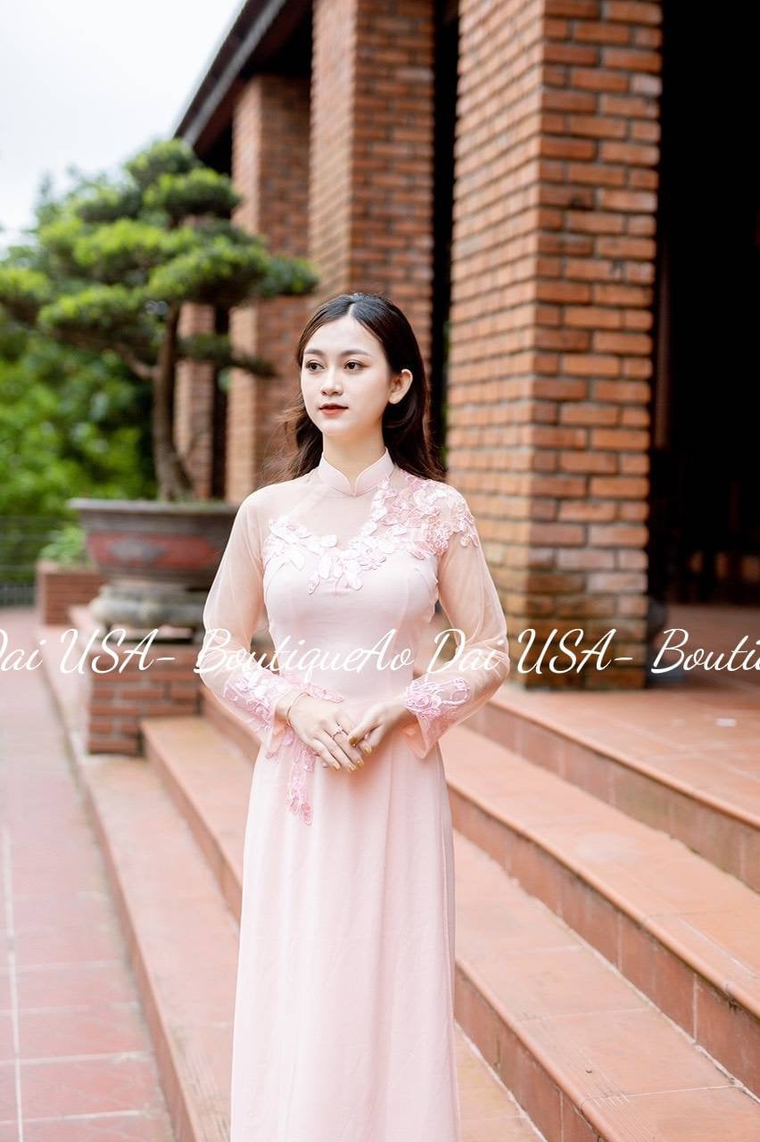 Light Pink Ao Dai