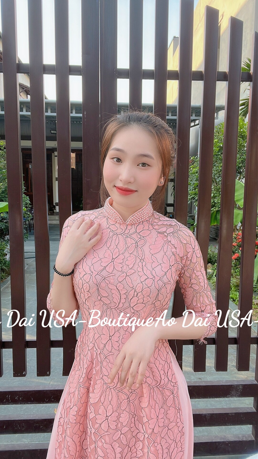 Ao Dai Lace/double Layers Lace Ao Dai Set With Design Pearls - Etsy Ao Dai Lace/double Layers Lace Ao Dai Set With Design Pearls - Etsy