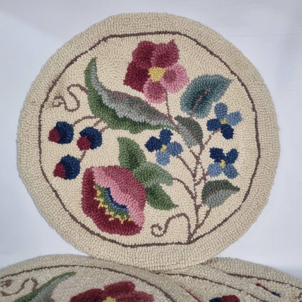 Hooked Chair Pads - Etsy