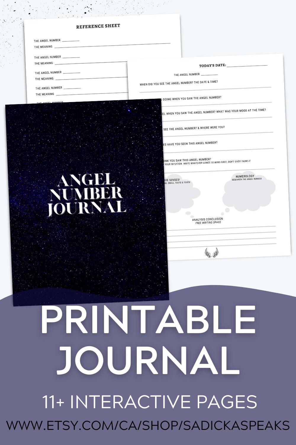 Angel Number Journal Printable Download - Etsy