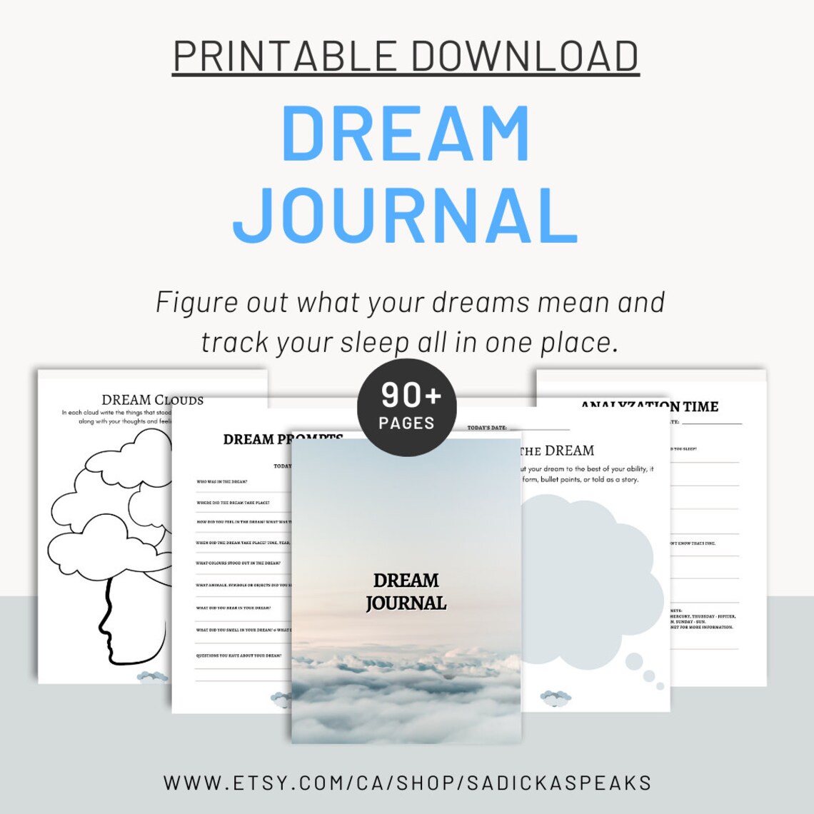 DREAM JOURNAL - Etsy