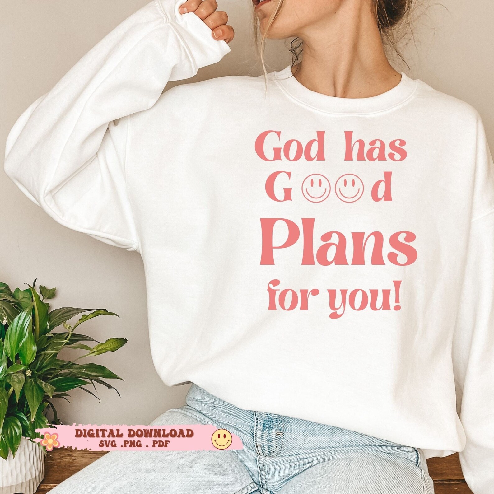 Christian SVG, God, Smiley Face SVG, God Has Good Plan, Christian Png, There Was Jesus, Bible ...