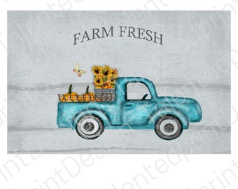 Farm Fresh Truck | Etsy