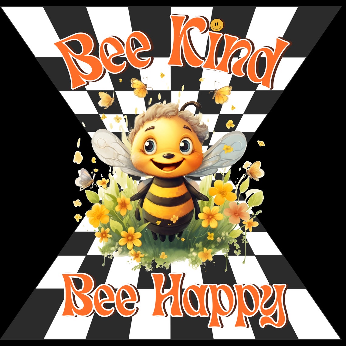 Retro Bee Kind Png, Kind Png, Children’s Png, Kids Png T-shirt, Boho ...