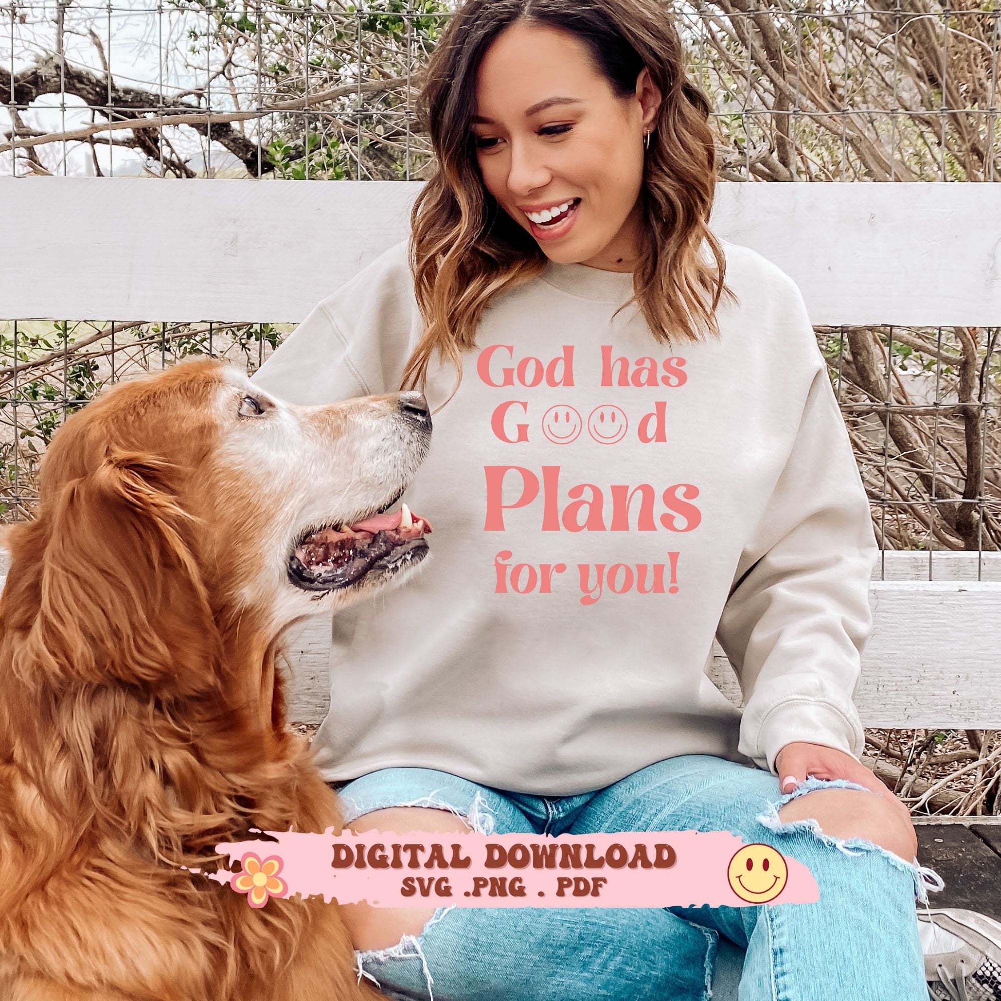 Christian SVG God Smiley Face SVG God Has Good Plan - Etsy Australia