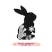 SVG Spring Rabbit Easter Bunny Flowers Floral Bunny SVG PNG Files ...