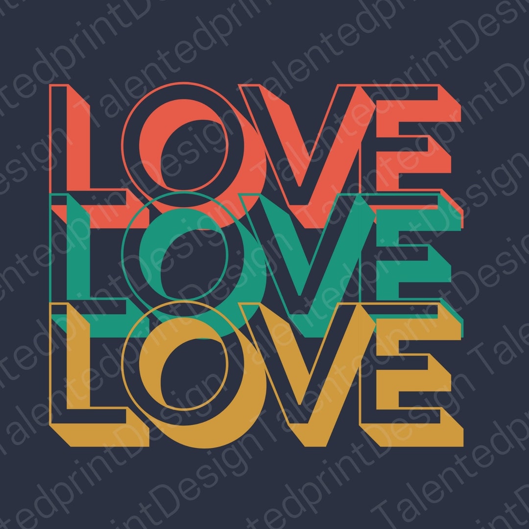 RETRO Love SVG PNG Valentines Day Shirt Gift for Mom Bestfriend ...