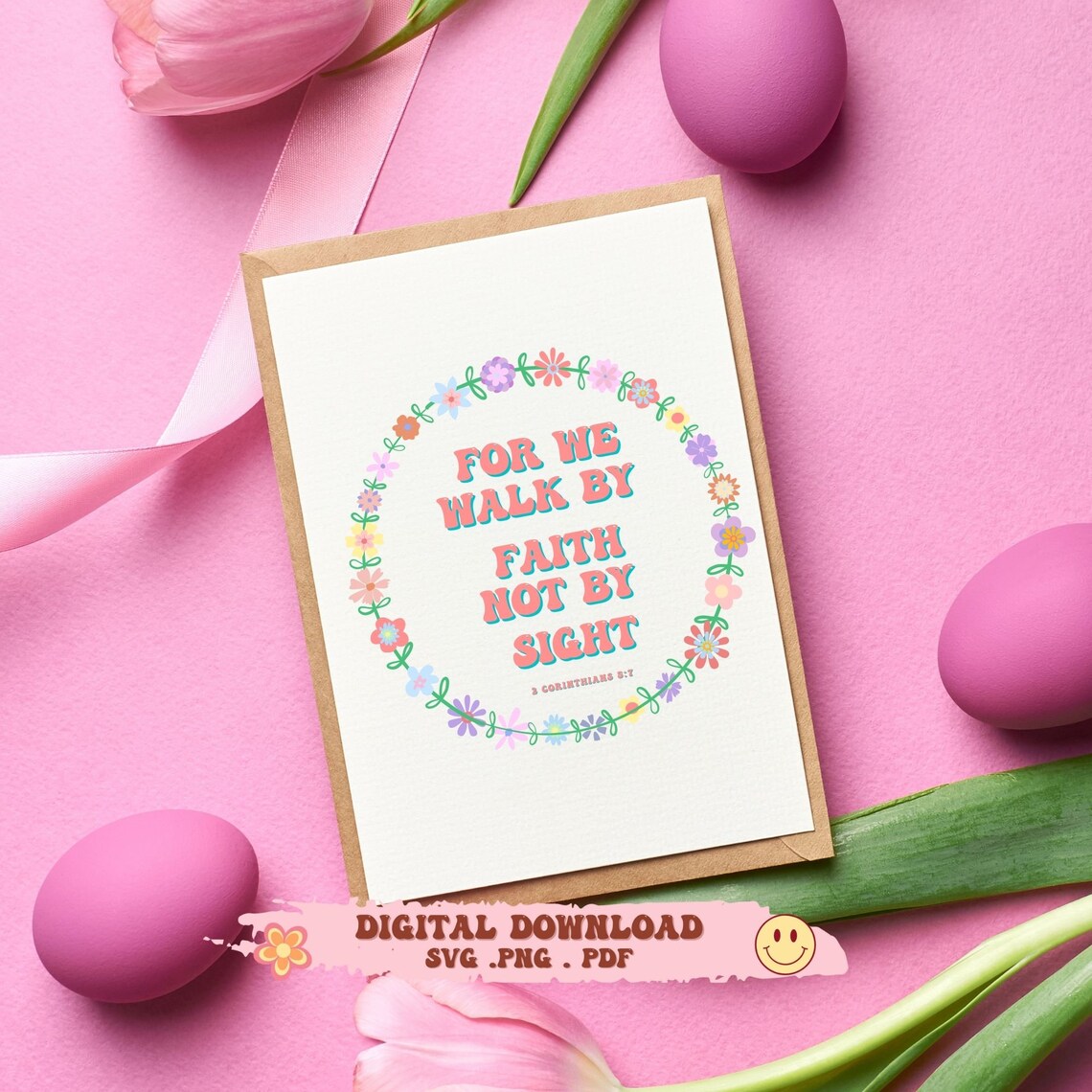 Bible Verse Svg Spring Flower Wreath Scripture Svg Jesus | Etsy