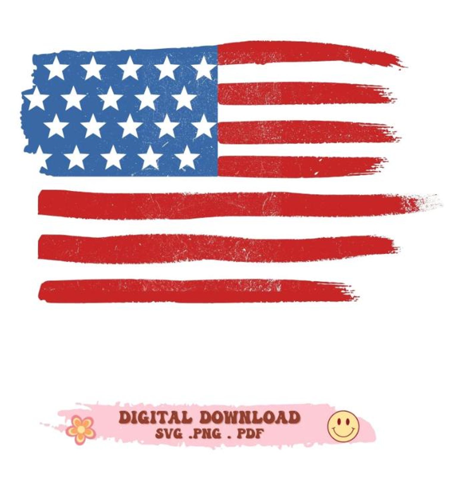 Distressed American Flag Svg, American Flag Svg, USA Flag Svg, American ...