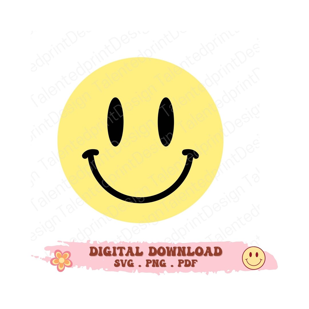 Smile Face SVG Happy Face SVG Smile SVG Yellow Smile Svg - Etsy UK