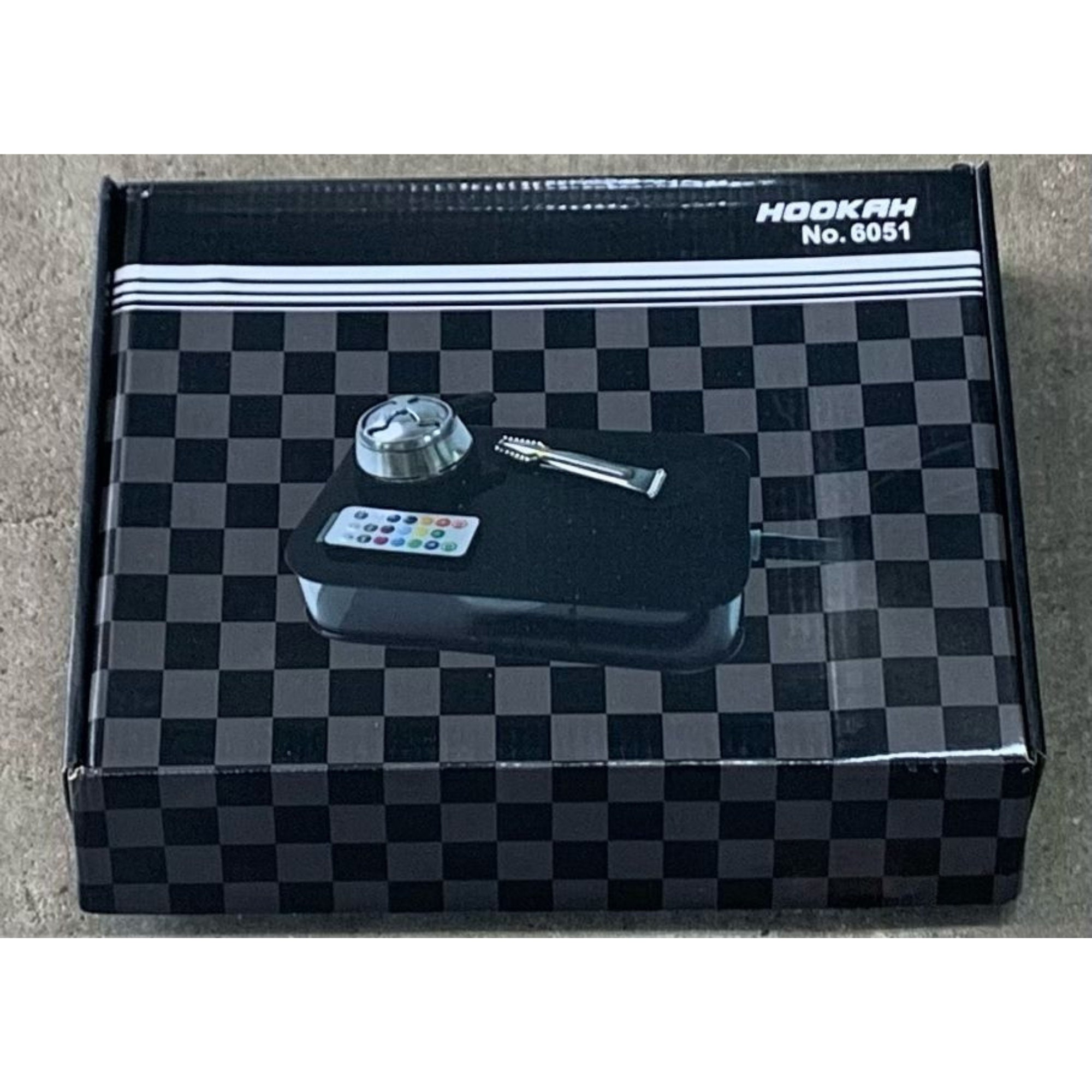 Hookah W/ LED Light Square Box Portable Shisha W/ Bowl Black - Etsy