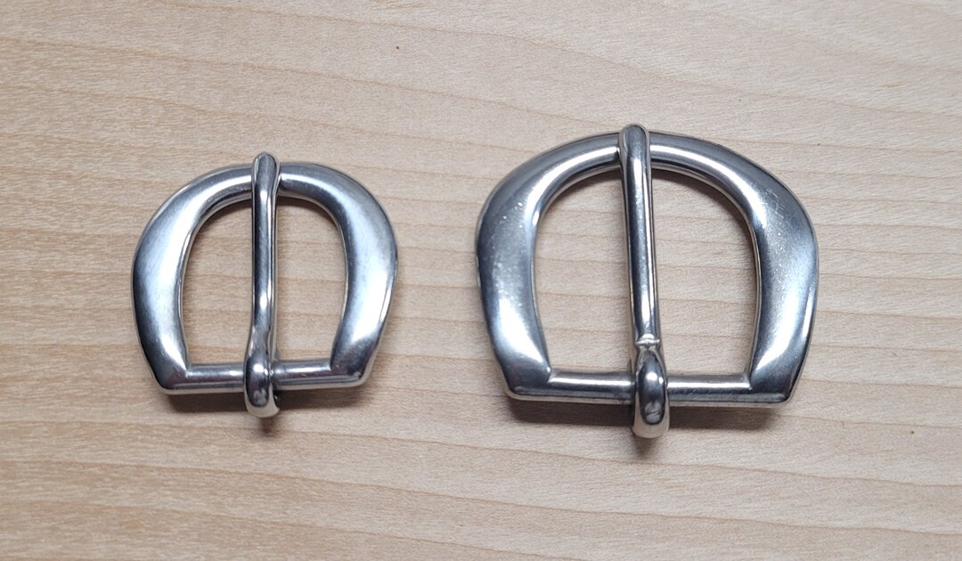 Heel Bar Buckle- Stainless Steel- Available for 3/4 Inch, 1 Inch Wide Belt Straps - Etsy