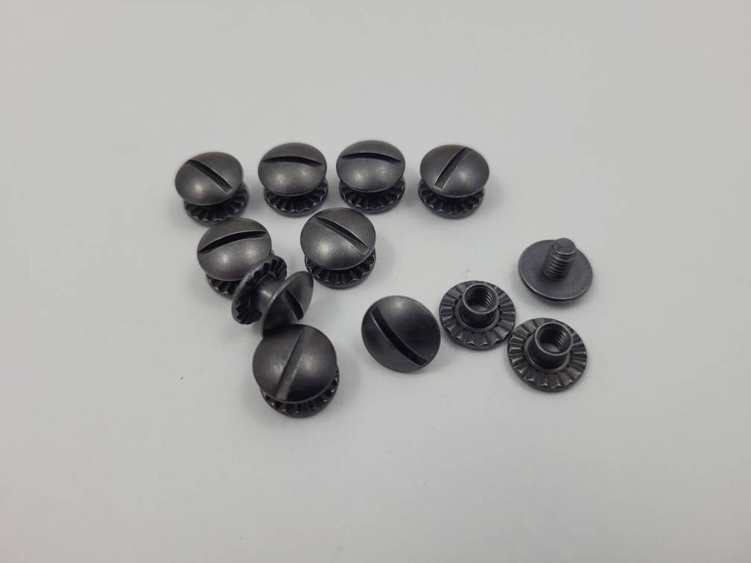 Black Open Back Screws (available in Sets of 10, 20, 50, 100) - Etsy
