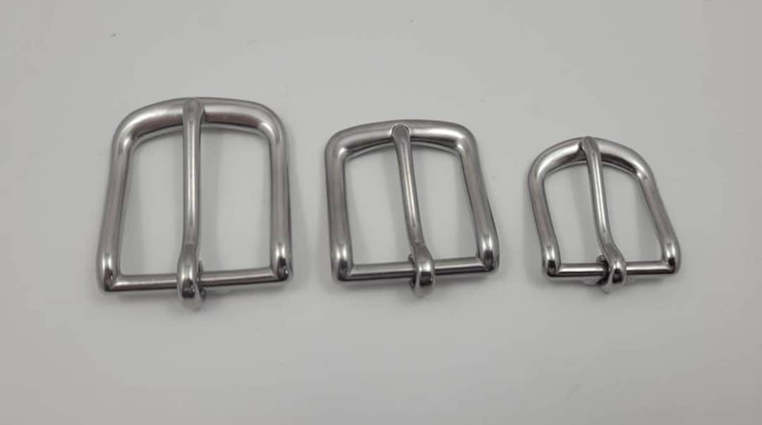 Stainless Steel Buckle - (for 3/4 Inch, 1 Inch, 1.25 Inch, or 1.5 Inch ...