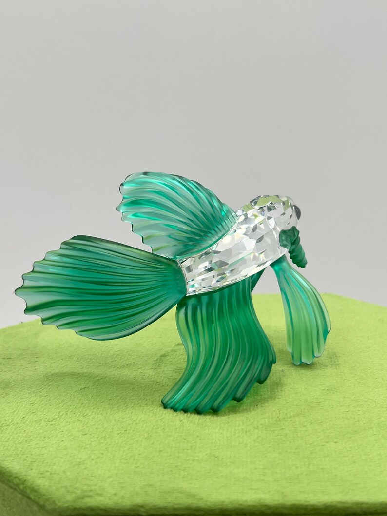 Swarovski Green Siamese Fighting Fish #7644-006 - Etsy