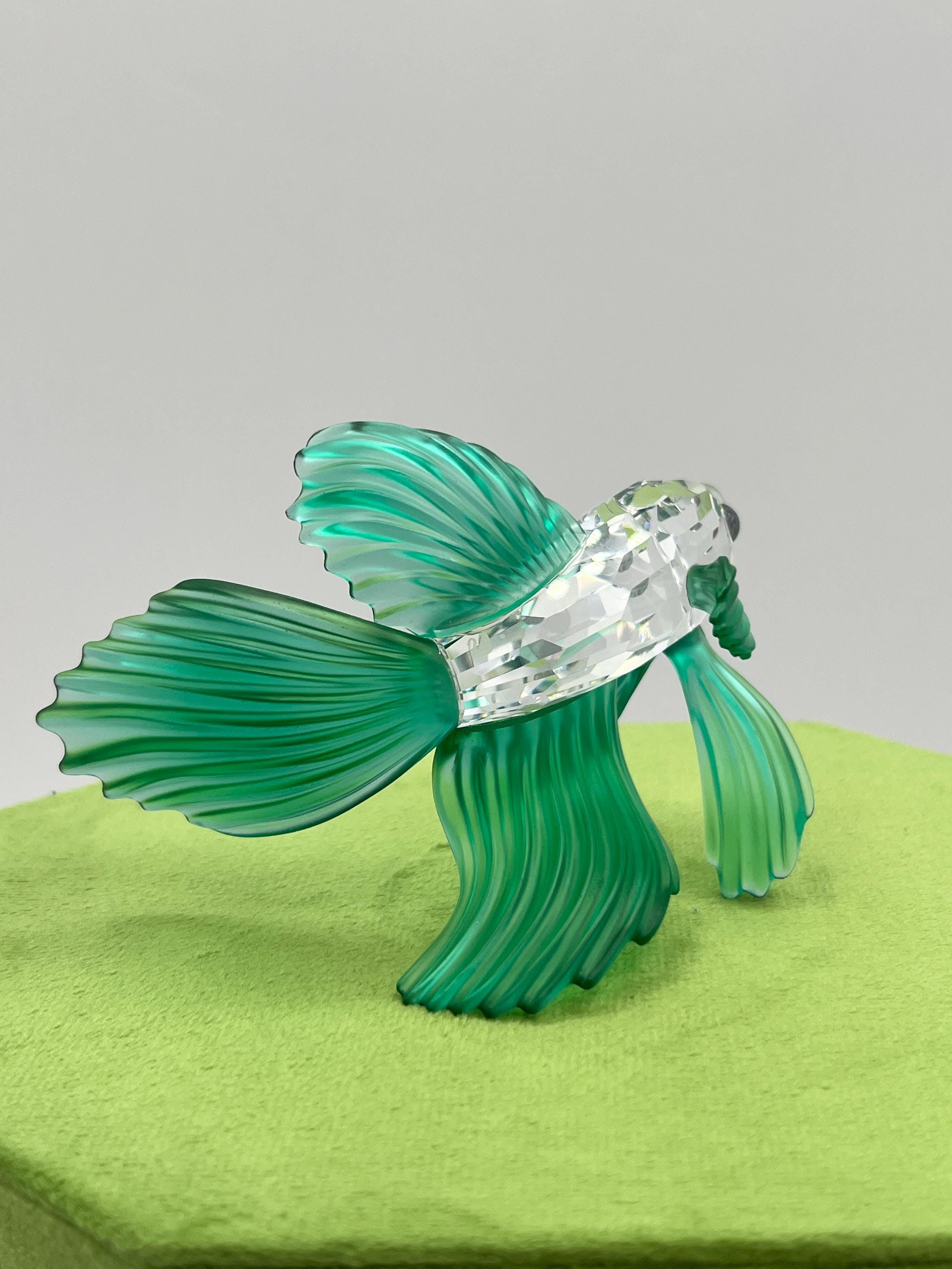 Swarovski Green Siamese Fighting Fish #7644-006 - Etsy