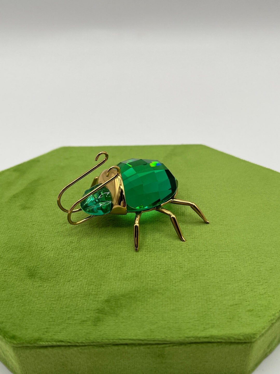 Swarovski Light Emerald Scarab Paradise Bug #250476 - Etsy