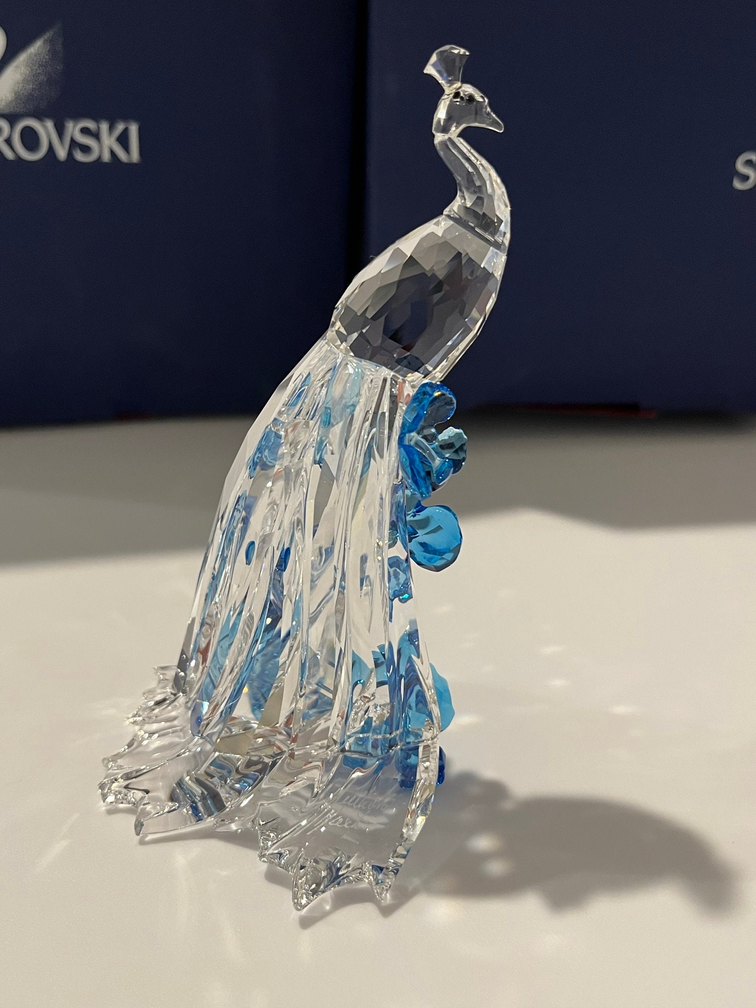 Swarovski 2015 SCS Members Exclusive White Peacock (signed) #5063695 - Etsy