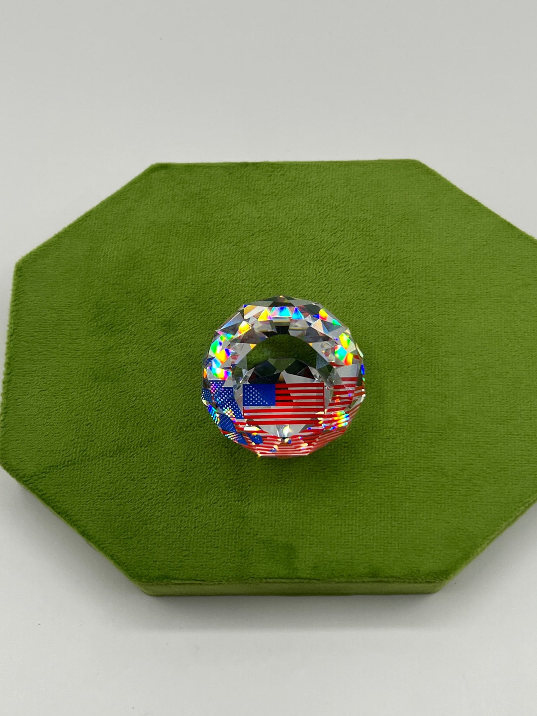 Swarovski American Flag Paperweight #258777 - Etsy