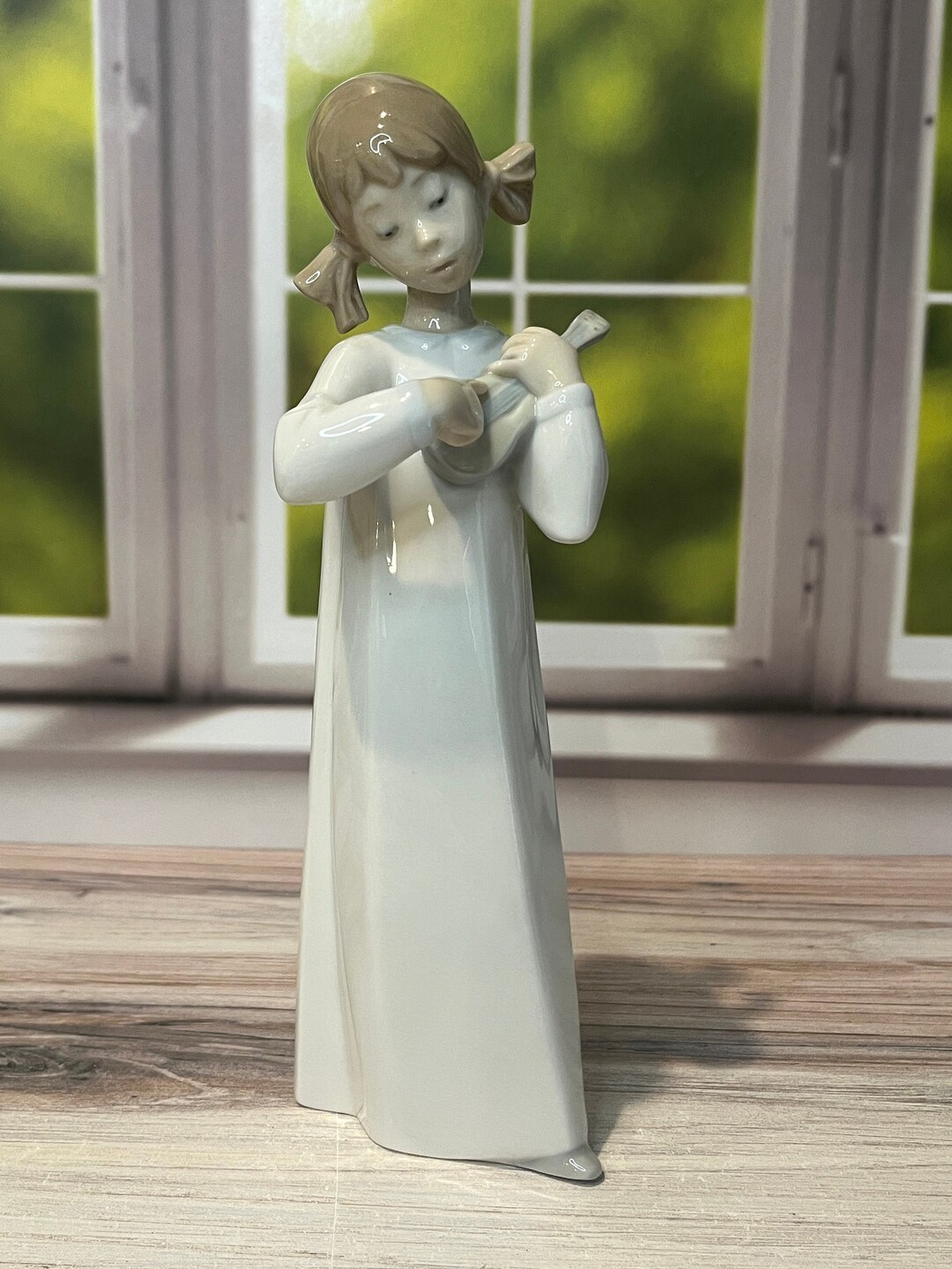 Lladro Girl With Mandolin #4871 - Etsy