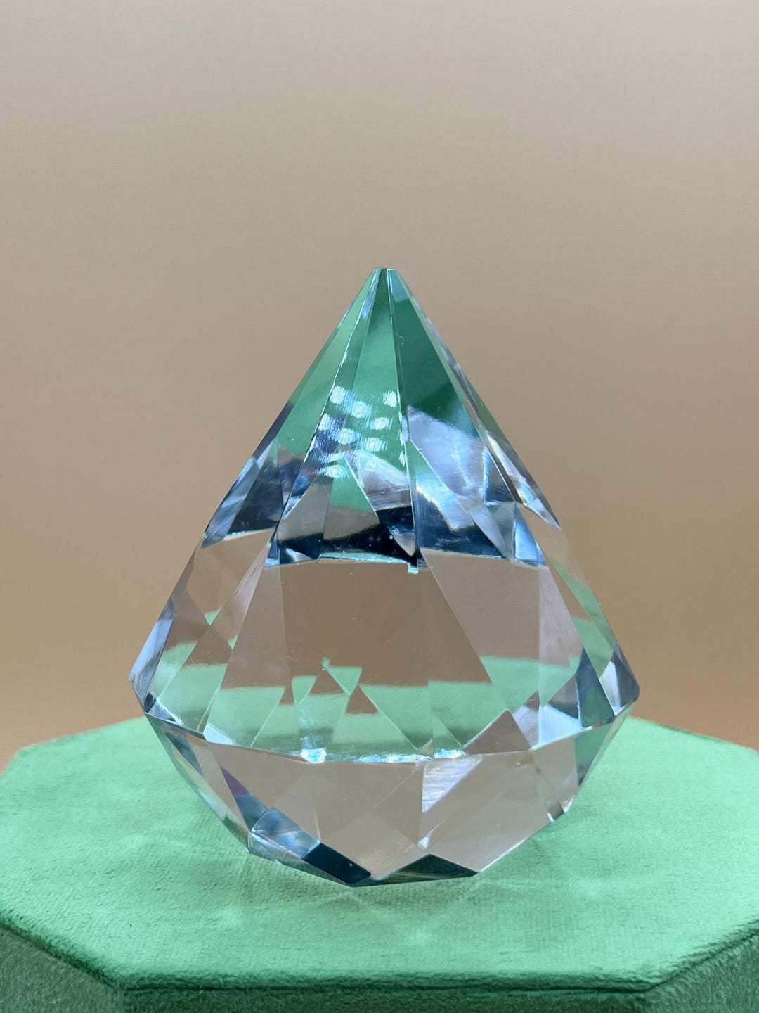Tiffany & Co Medium Crystal Diamond Shaped Paperweight 3.5" - Etsy