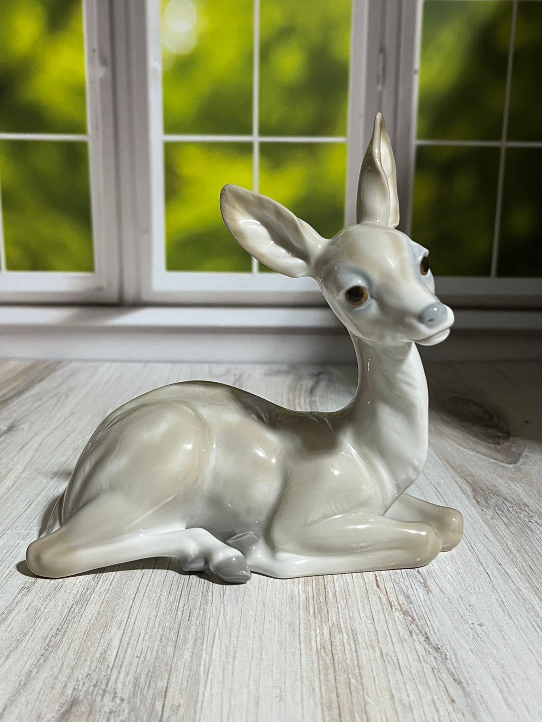 Lladro Sitting Deer Fawn 1064 - Etsy