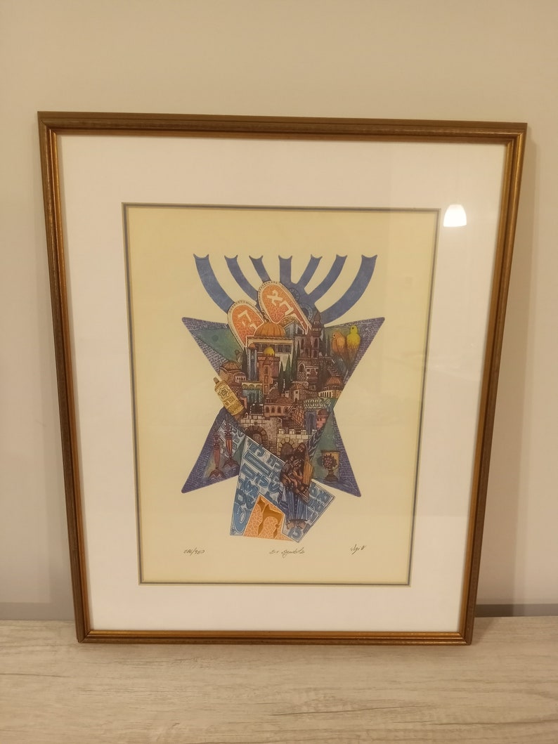 Amram Ebgi six Symbols Limited Edition Lithograph - Etsy