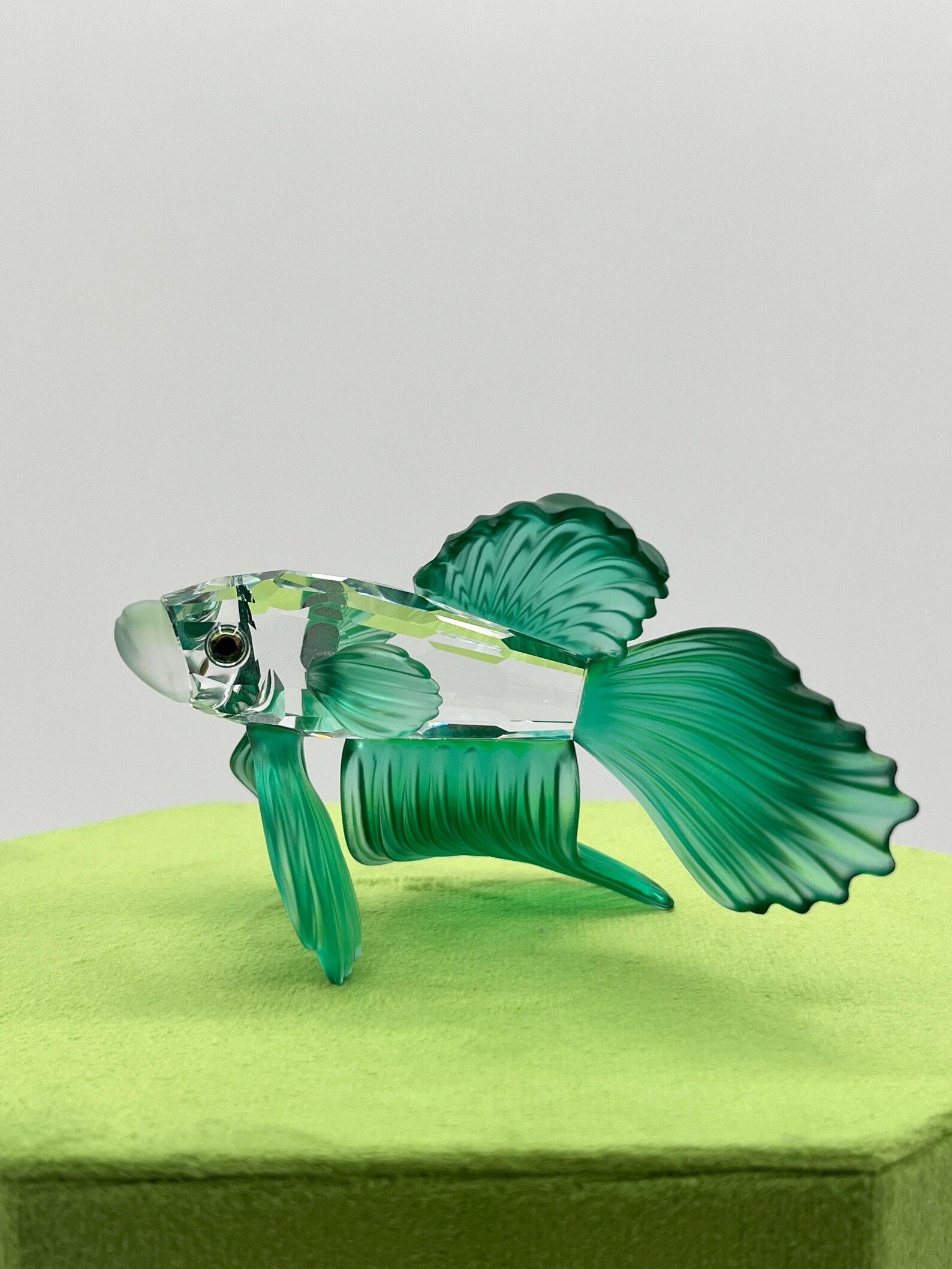 Swarovski Green Siamese Fighting Fish #7644-006 - Etsy