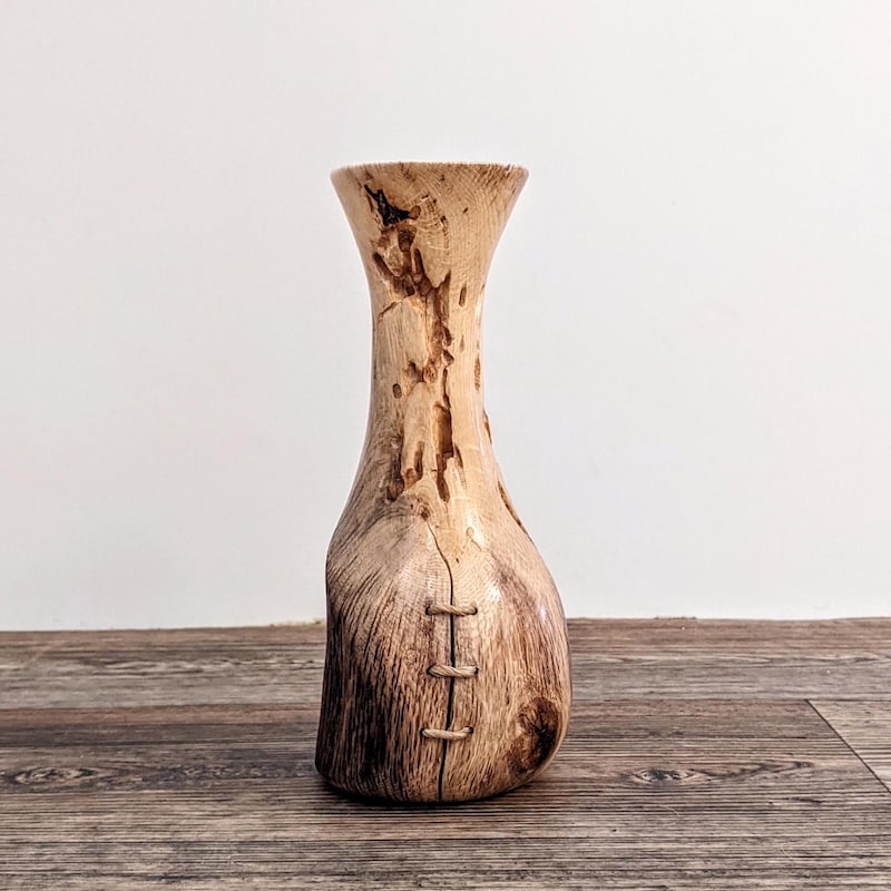 Rustic Wood Vase - Etsy