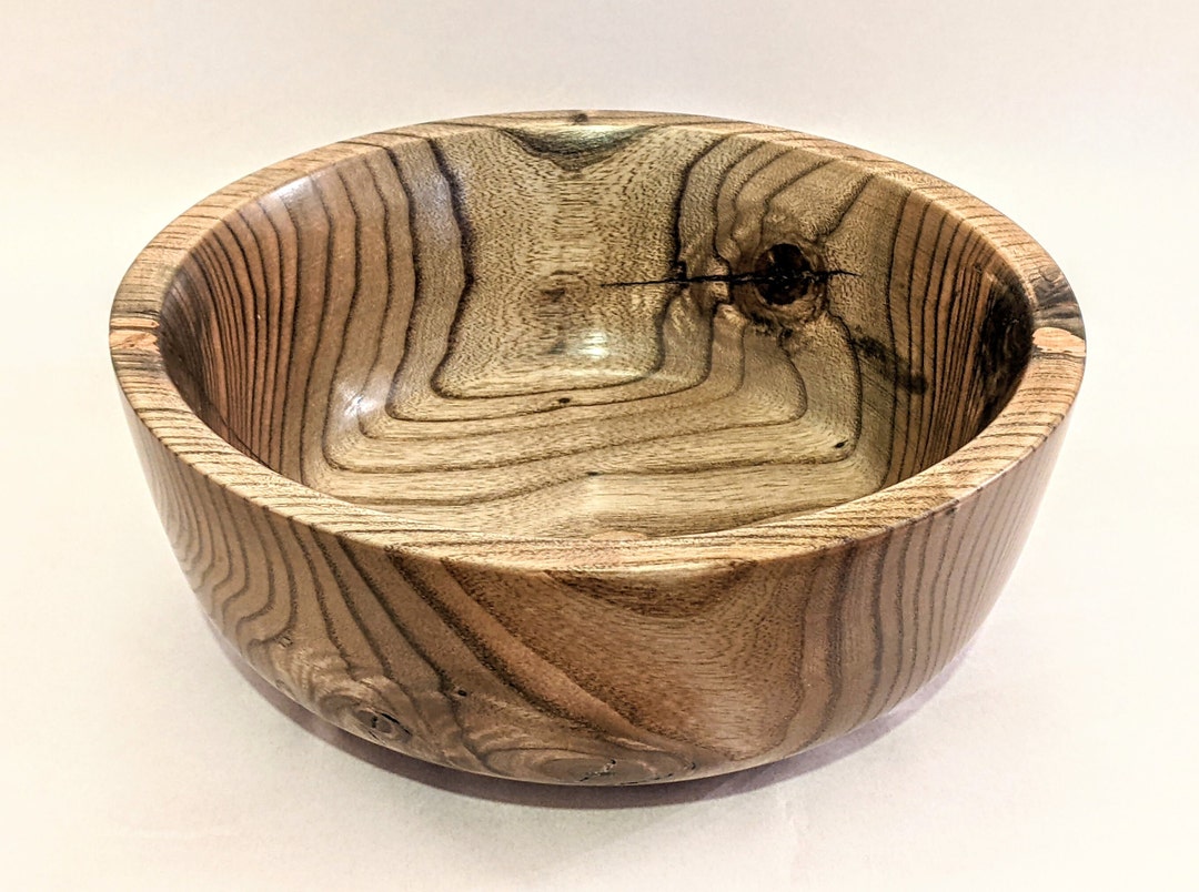 Ebonized Ash Wood Bowl With Knots and Bark Inclusions - Etsy