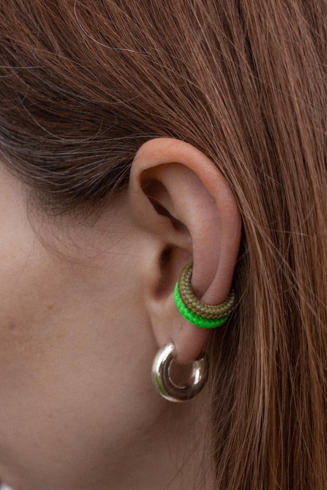 NARROW NEON Statement Ear Cuffs Textile Various Colors - Etsy