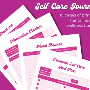 Self-care Planner Printable | Self-love Journal | Mental Health ...