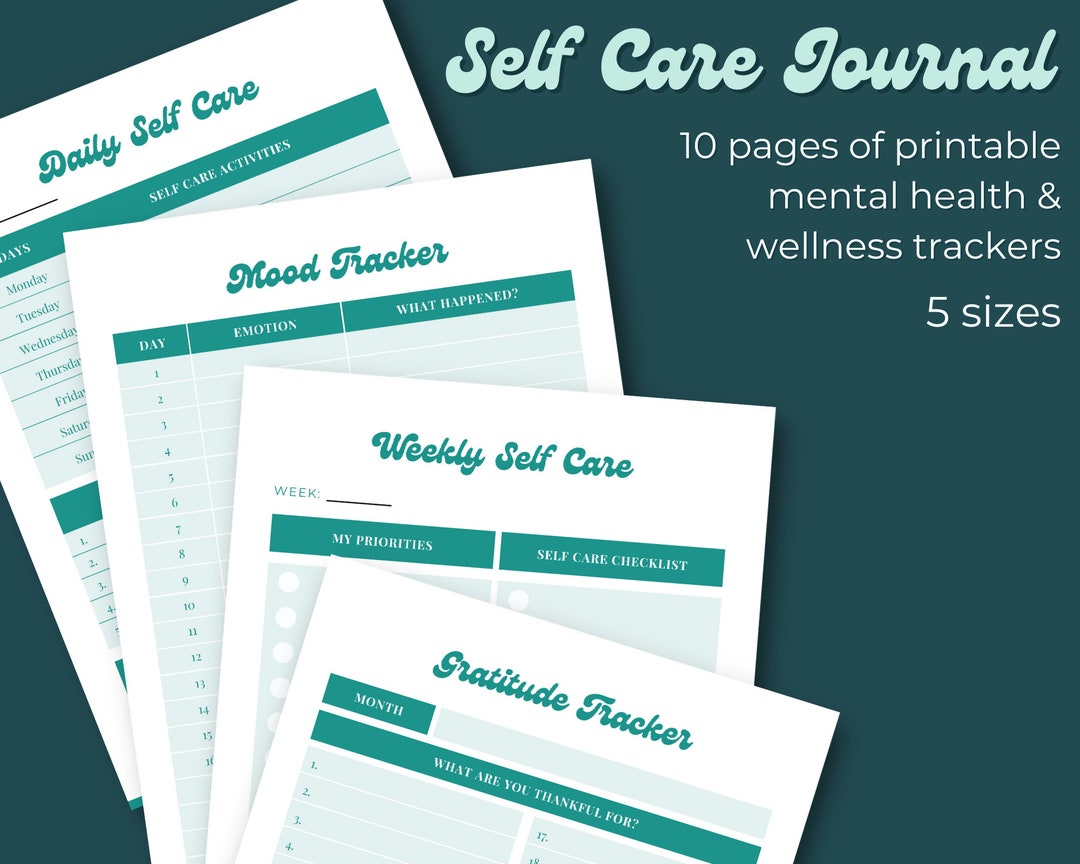 Self-care Planner Printable | Self-love Journal | Mental Health ...