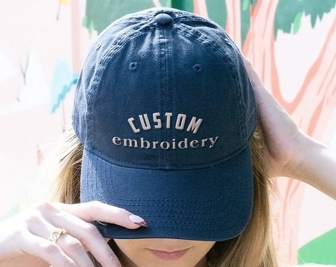 3D Embroidery for Hats Using Your Design - Etsy